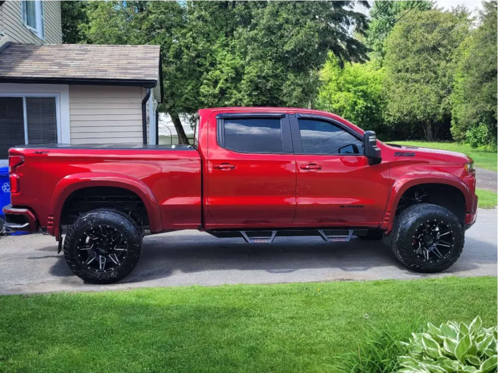 2021 Chevrolet Silverado 1500 with 20x12 -44 XF Offroad Xf-218 and 35/ ...