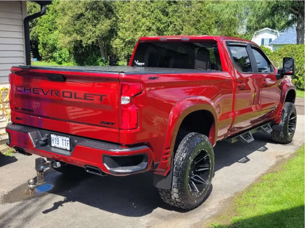 2021 Chevrolet Silverado 1500 with 20x12 -44 XF Offroad Xf-218 and 35/ ...