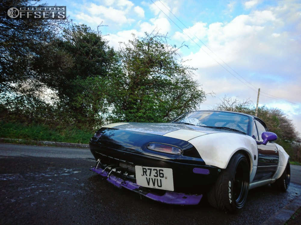 1997 Mazda MX-5 Miata with 15x9 -13 Japan Racing JR19 and 215/45R15 ...