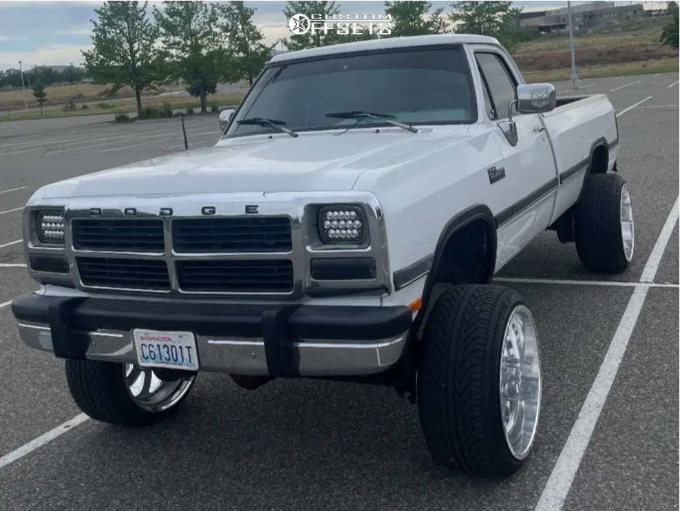 1991 Dodge W250 with 24x14 -73 American Force Blade SS and 305/35R24 ...