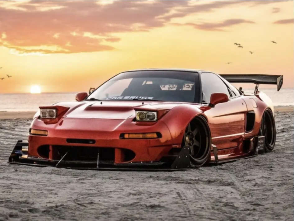 1991 Acura NSX with 18x11 -7 Volk Te37v Mk Ii and 255/35R18 Falken ...