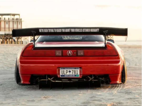 1991 Acura NSX with 18x11 -7 Volk Te37v Mk Ii and 255/35R18 Falken ...