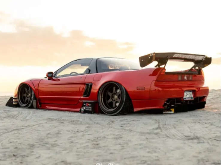 1991 Acura NSX with 18x11 -7 Volk Te37v Mk Ii and 255/35R18 Falken ...