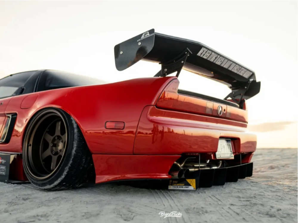 1991 Acura NSX with 18x11 -7 Volk Te37v Mk Ii and 255/35R18 Falken ...