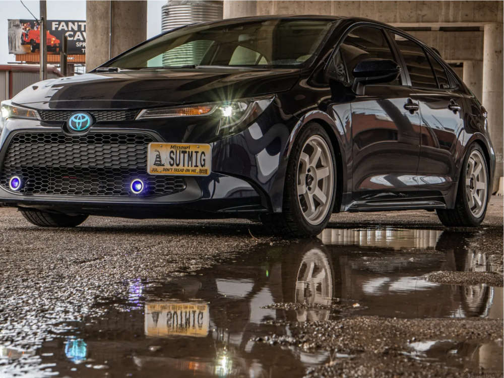 2021 Toyota Corolla with 17x8 35 AVID1 Av6 and 225/45R17 Continental ...