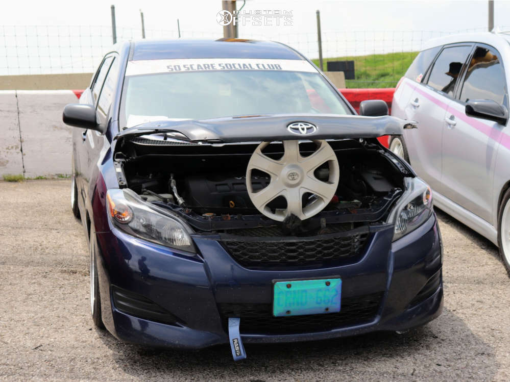 2009 Toyota Matrix with 18x8.5 30 ESR Cs12 and 245/40R18 Mazzini Eco ...