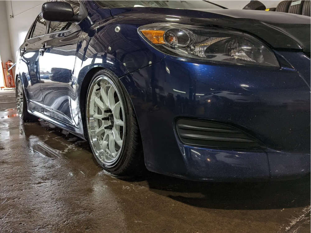 2009 Toyota Matrix with 18x8.5 30 ESR Cs12 and 245/40R18 Mazzini Eco ...