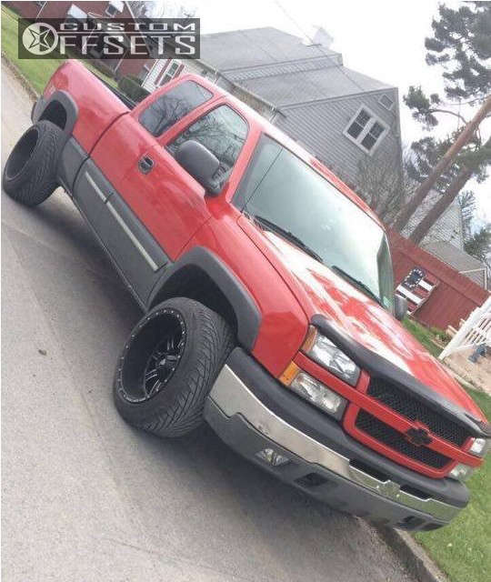 2004 Chevrolet Silverado 1500 with 20x12 -44 Red Dirt Road Rd01 and 265 ...