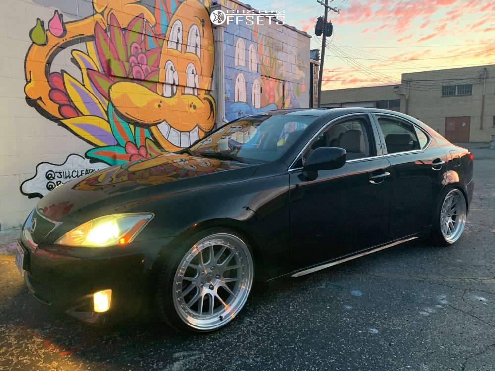 2008 Lexus IS250 with 19x9.5 22 Aodhan Ds06 and 215/35R19 Delinte D7 ...