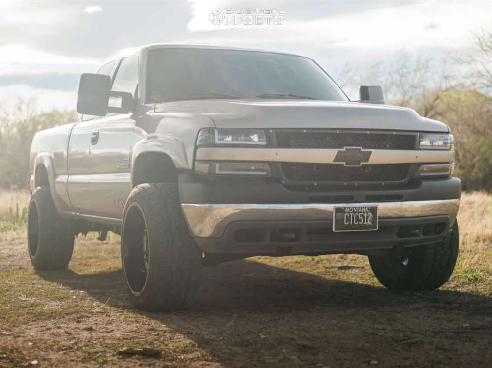 2002 Chevrolet Silverado 2500 HD with 22x12 -51 Hardrock Bones Xposed ...