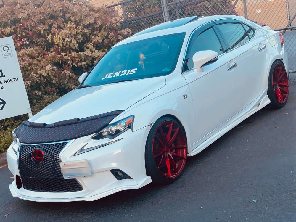 2014 Lexus IS350 with 20x9 32 Stance SC1 and 245/30R20 Toyo Tires Proxes Sport and Coilovers ...