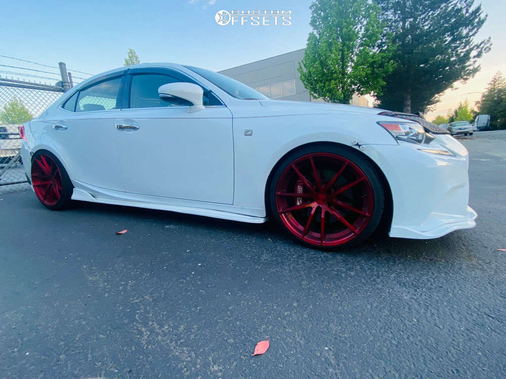 2014 Lexus IS350 with 20x9 32 Stance SC1 and 245/30R20 Toyo Tires Proxes Sport and Coilovers ...