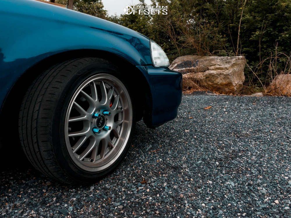 1996 Honda Civic with 16x7 38 ASA Ar1 and 205/45R16 Ironman Imove Gen2 ...