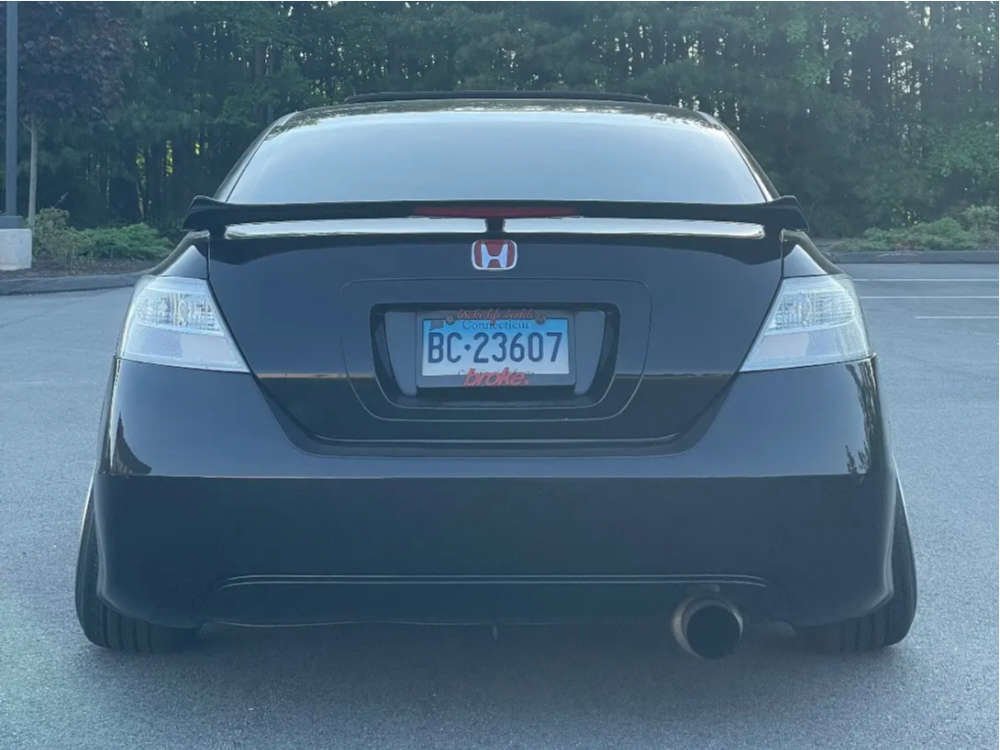 2007 Honda Civic with 17x9.5 15 MB Wheels Battles and 215/40R17 Leao ...