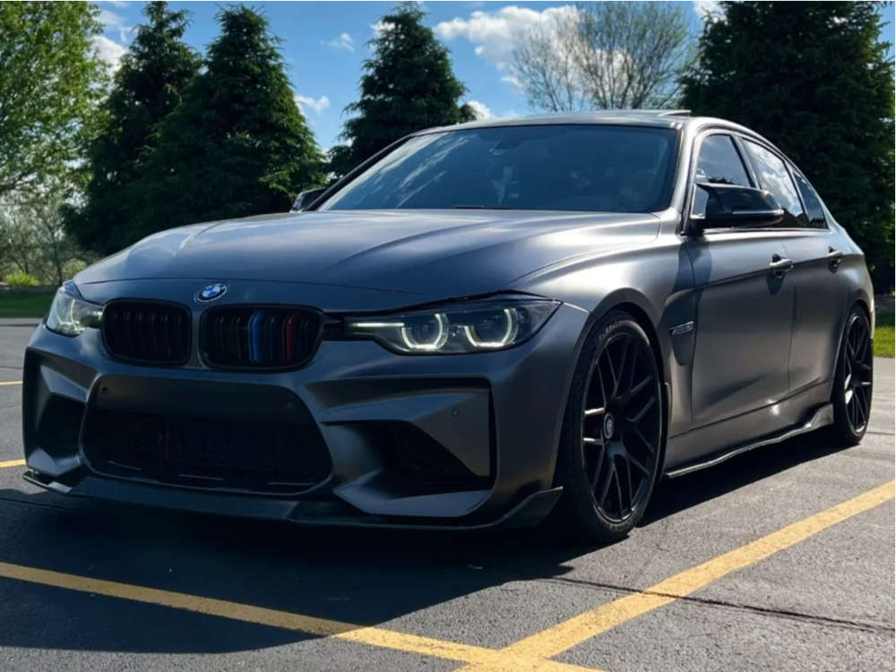 2017 BMW 330i XDrive with 19x8.5 35 Curva C7 and 255/35R19 Continental Extremecontact Dws06 Plus ...