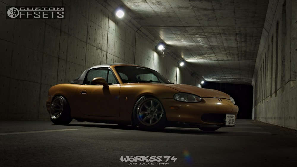 1999 Mazda MX-5 Miata with 15x8 -10 Performance Wheels Superlite and ...