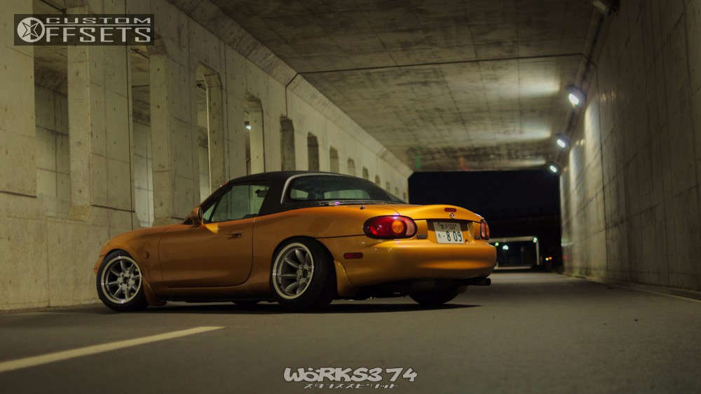 1999 Mazda MX-5 Miata with 15x8 -10 Performance Wheels Superlite and ...