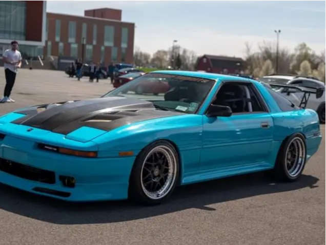 1990 Toyota Supra with 18x10 30 Forgestar M14 and 265/35R18 Nitto Nt555 ...