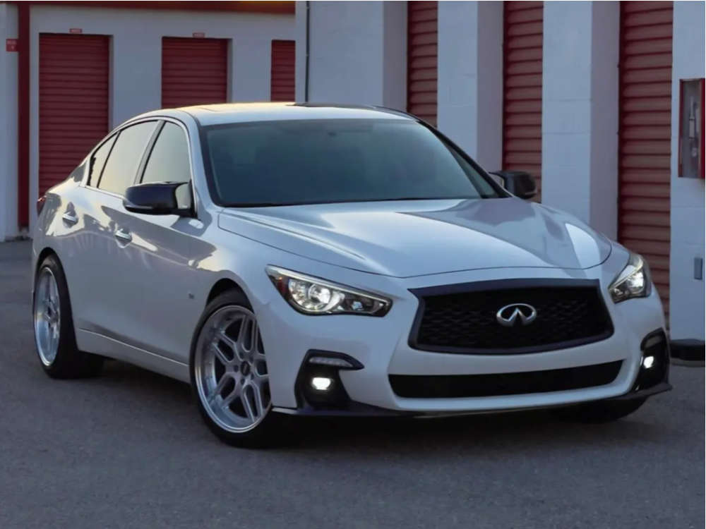 2018 INFINITI Q50 with 19x9.5 22 ESR Cs15 and 245/40R19 Bridgestone ...