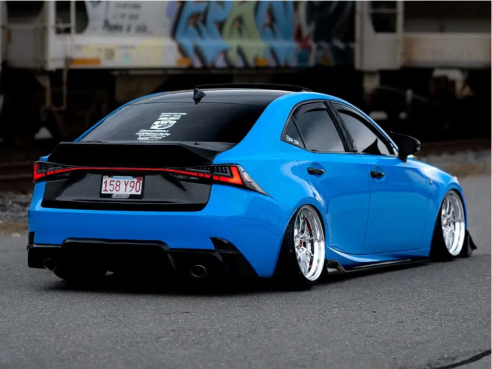 2015 Lexus IS250 with 18x9.5 29 Work Vs-ss and 215/35R18 Nexen Nfera ...