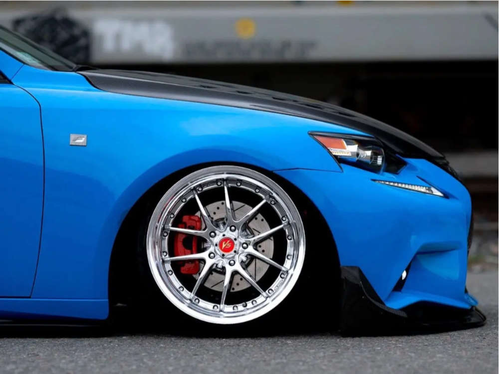 2015 Lexus IS250 with 18x9.5 29 Work Vs-ss and 215/35R18 Nexen Nfera ...