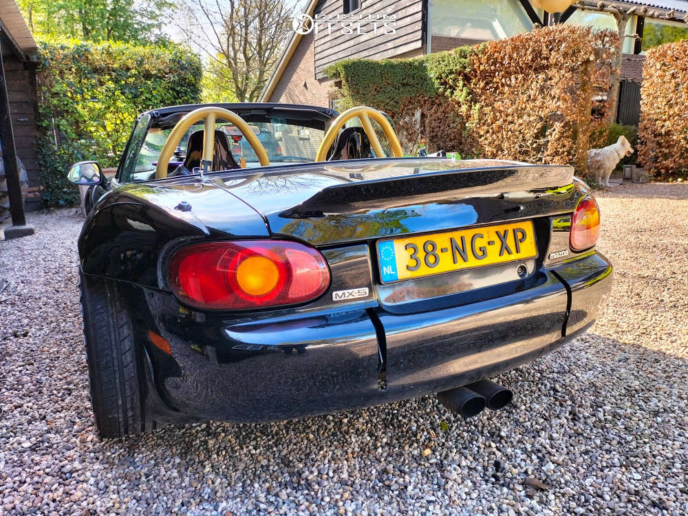 1999 Mazda Miata with 15x9 -13 Japan Racing JR19 and 205/55R15 Nankang ...