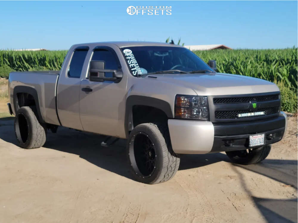 2008 Chevrolet Silverado 1500 with 22x12 -51 Vision Rocker and 305 ...