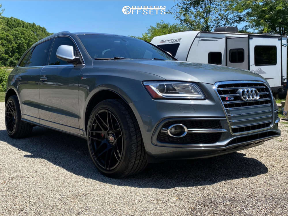 2014 Audi SQ5 with 20x10.5 30 Curva C300 and 275/40R20 Kumho Ecsta 4X II and Stock | Custom Offsets