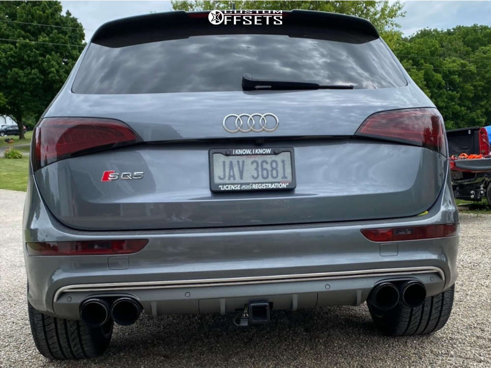 2014 Audi SQ5 with 20x10.5 30 Curva C300 and 275/40R20 Kumho Ecsta 4X II and Stock | Custom Offsets