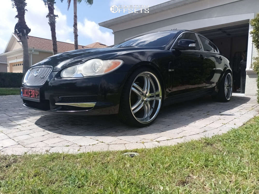 2010 Jaguar XFR with 22x9 35 XIX X15 and 245/30R22 Lionhart LH-Five and ...