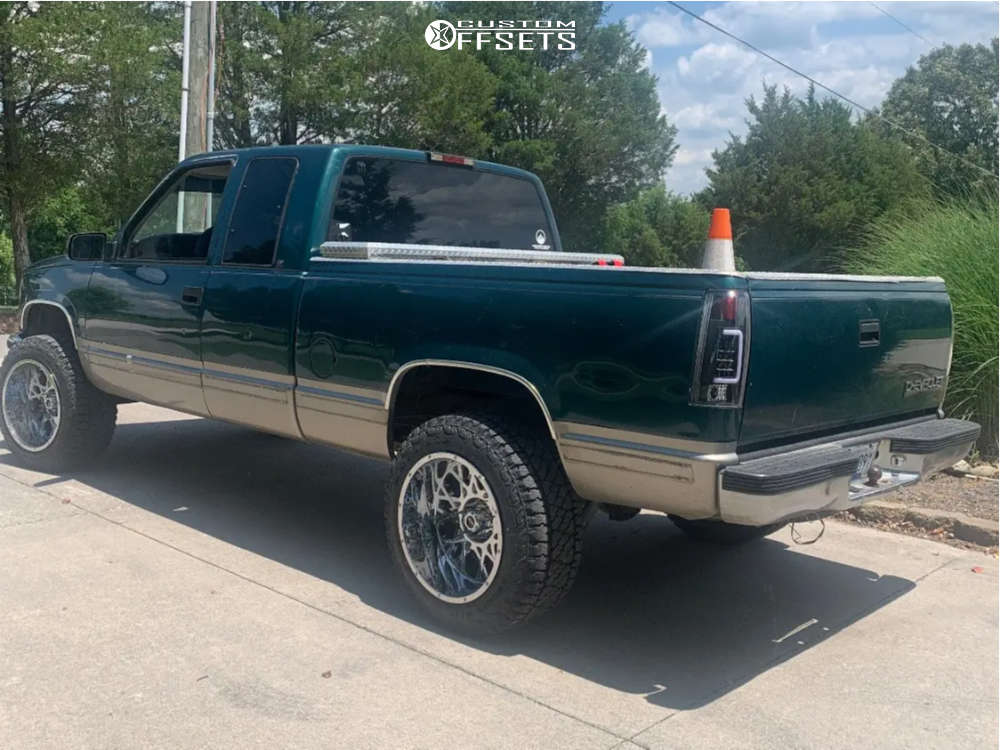 1998 Chevrolet C1500 with 20x12 -51 Vision Rocker 412 and 285/55R20 ...
