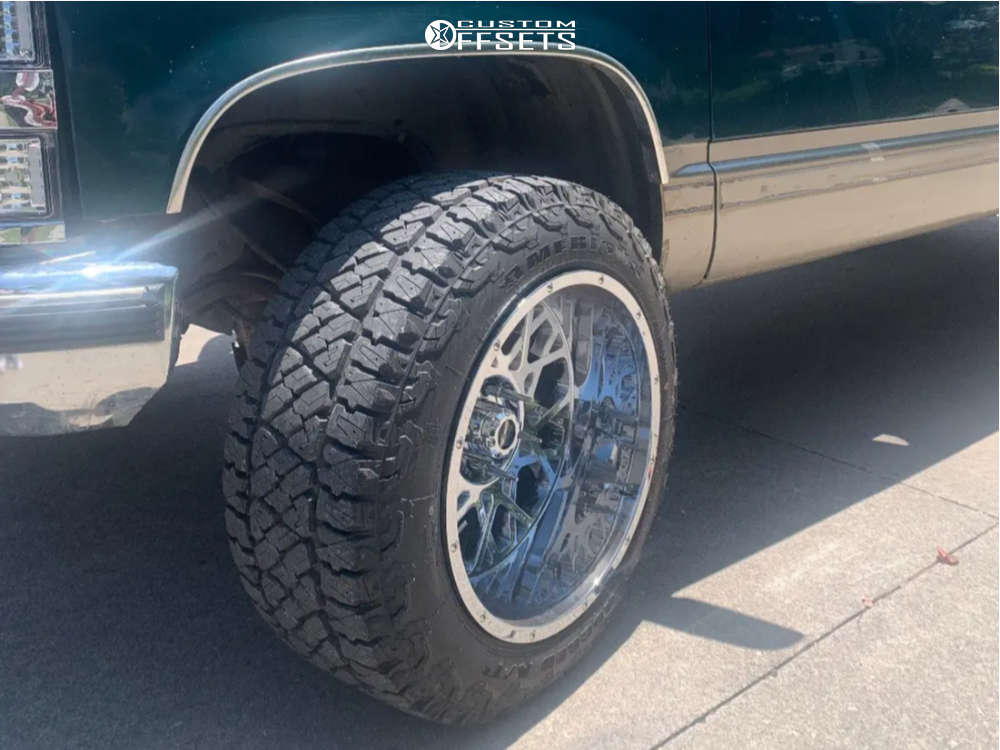 1998 Chevrolet C1500 with 20x12 -51 Vision Rocker 412 and 285/55R20 ...