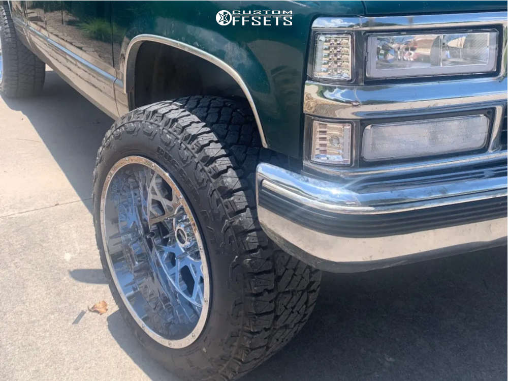 1998 Chevrolet C1500 with 20x12 -51 Vision Rocker 412 and 285/55R20 ...