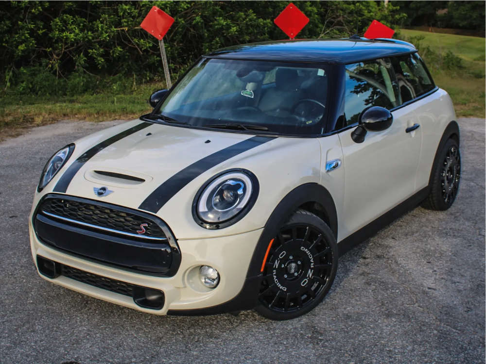 2017 Mini Cooper with 18x8 45 OZ Racing Rally Racing and 215/40R18 ...