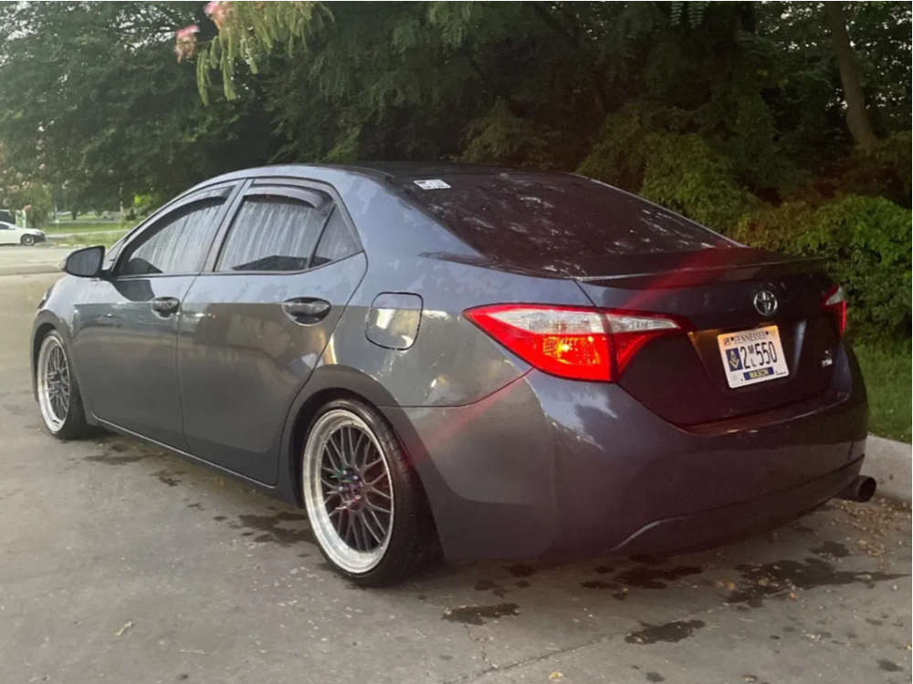 2014 Toyota Corolla with 18x8 35 Vors Vr8 and 215/35R18 Vercelli Strada ...