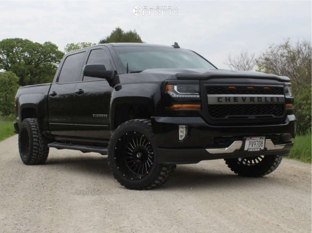2018 Chevrolet Silverado 1500 with 20x12 -44 Hardcore Offroad Hc17 and ...