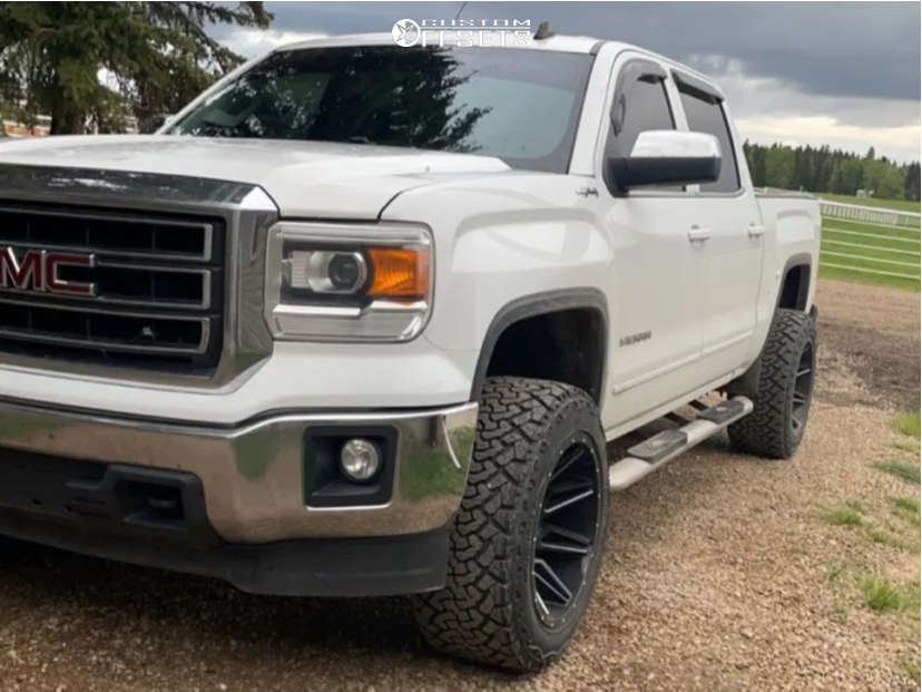 2014 GMC Sierra 1500 with 20x12 -44 XF Offroad Xf-218 and 33/12.5R20 ...