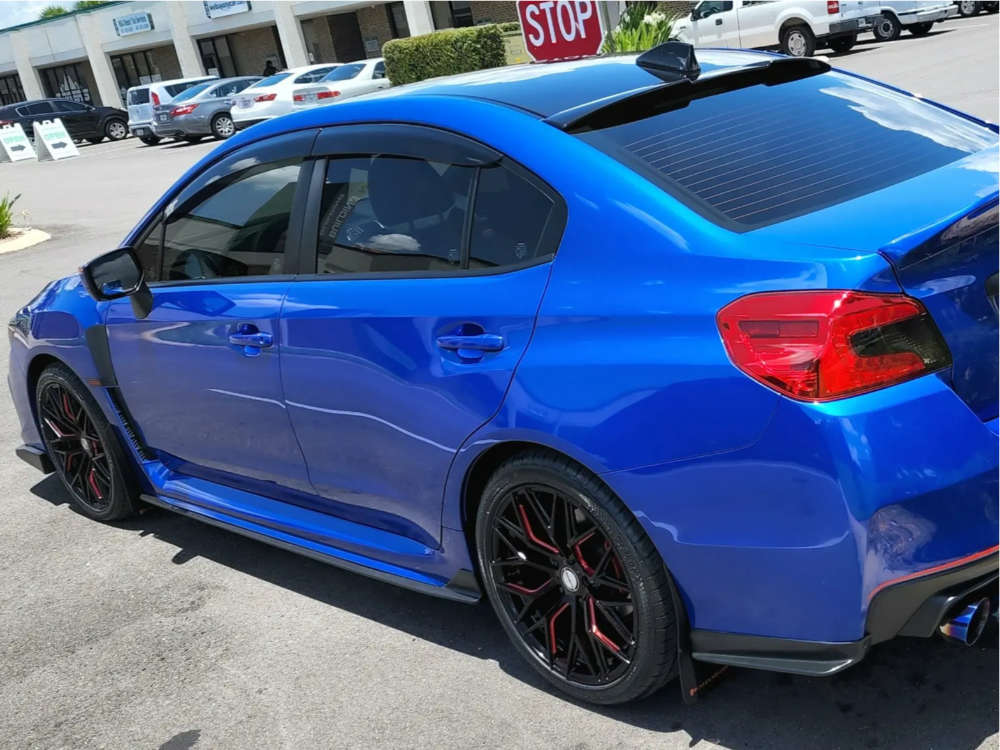 2021 Subaru WRX with 18x8 35 Shift Spring and 235/40R18 Vercelli Strada ...
