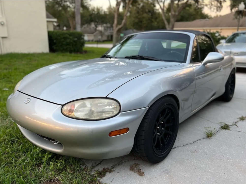 1999 Mazda Miata with 15x8 20 TR Motorsport C1 and 205/50R15 Nitto Neo ...