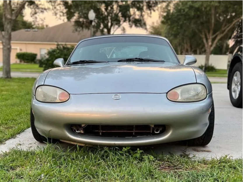1999 Mazda Miata with 15x8 20 TR Motorsport C1 and 205/50R15 Nitto Neo ...