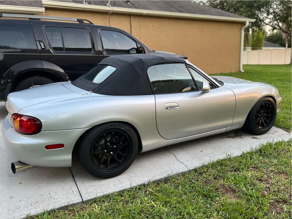 1999 Mazda Miata with 15x8 20 TR Motorsport C1 and 205/50R15 Nitto Neo ...