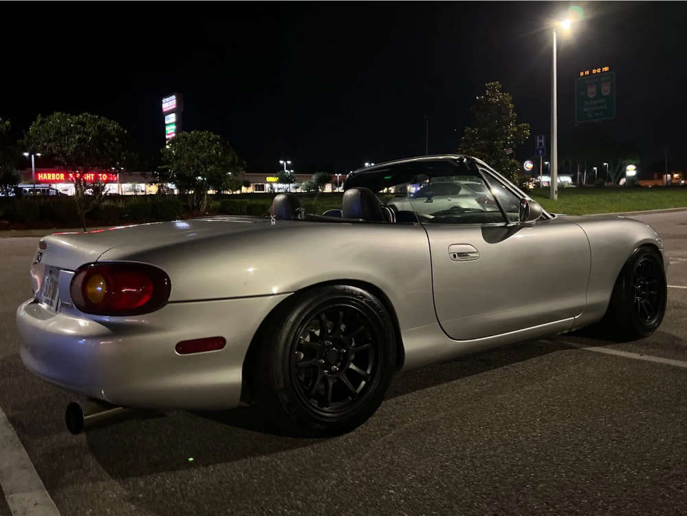 1999 Mazda Miata with 15x8 20 TR Motorsport C1 and 205/50R15 Nitto Neo ...