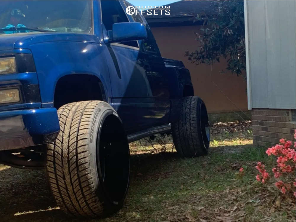 1998 Chevrolet C1500 with 24x14 -76 RBP 82r and 305/35R24 Velozza Zxv4 ...