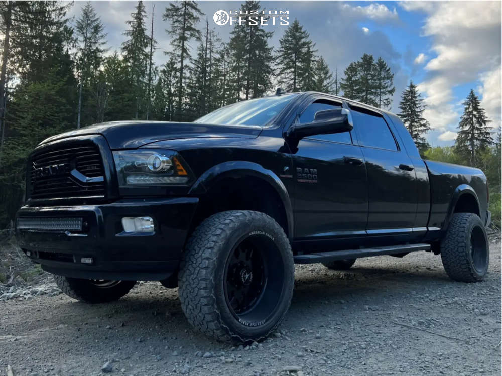 2018 Ram 2500 with 22x12 -40 American Force Trax Ss and 35/12.5R22 ...