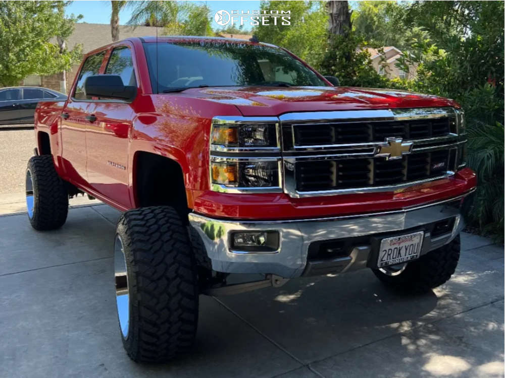 2014 Chevrolet Silverado 1500 with 22x14 -76 Hostile Rage and 325/50R22 ...