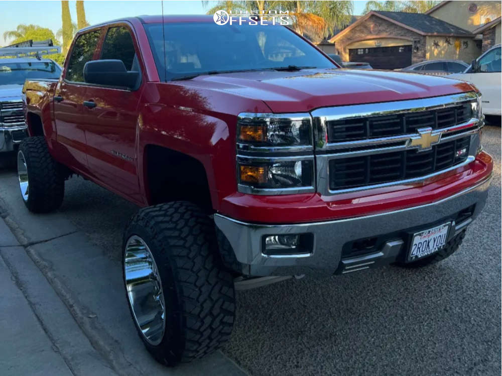 2014 Chevrolet Silverado 1500 with 22x14 -76 Hostile Rage and 325/50R22 ...