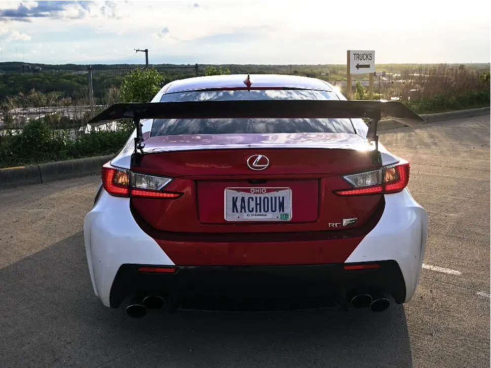 2015 Lexus RC F with 18x9.5 35 Kansei Astro and 275/35R18 Goodyear ...