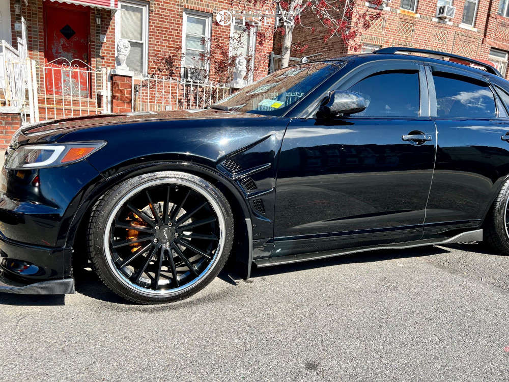 2008 INFINITI FX35 with 22x10.5 25 Ruff R3 and 265/35R22 Versatyre ...