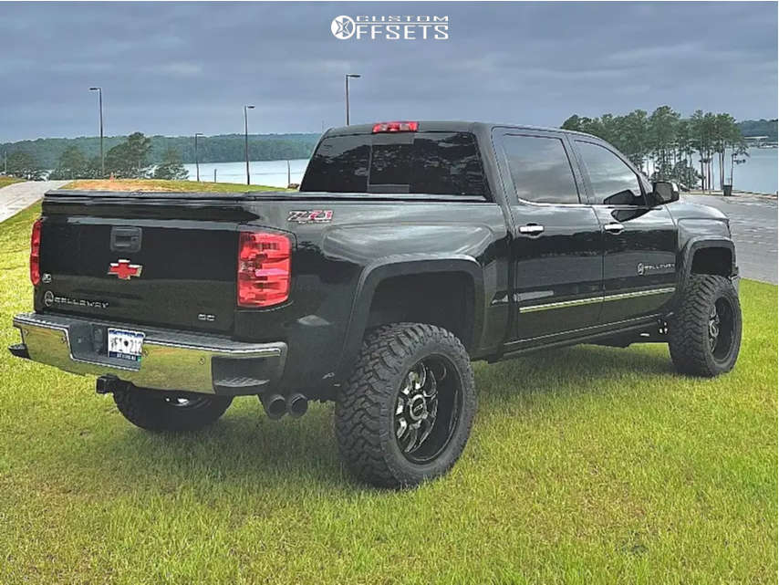 2015 Chevrolet Silverado 1500 with 20x10 -25 BMF Payback and 33/12.5R20 ...