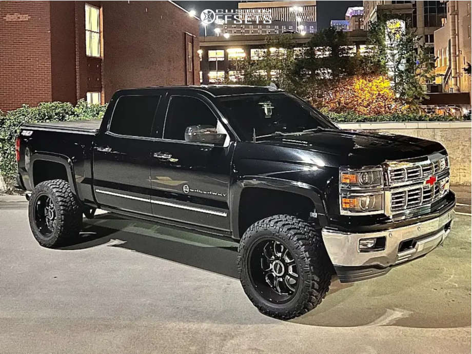 2015 Chevrolet Silverado 1500 with 20x10 -25 BMF Payback and 33/12.5R20 ...